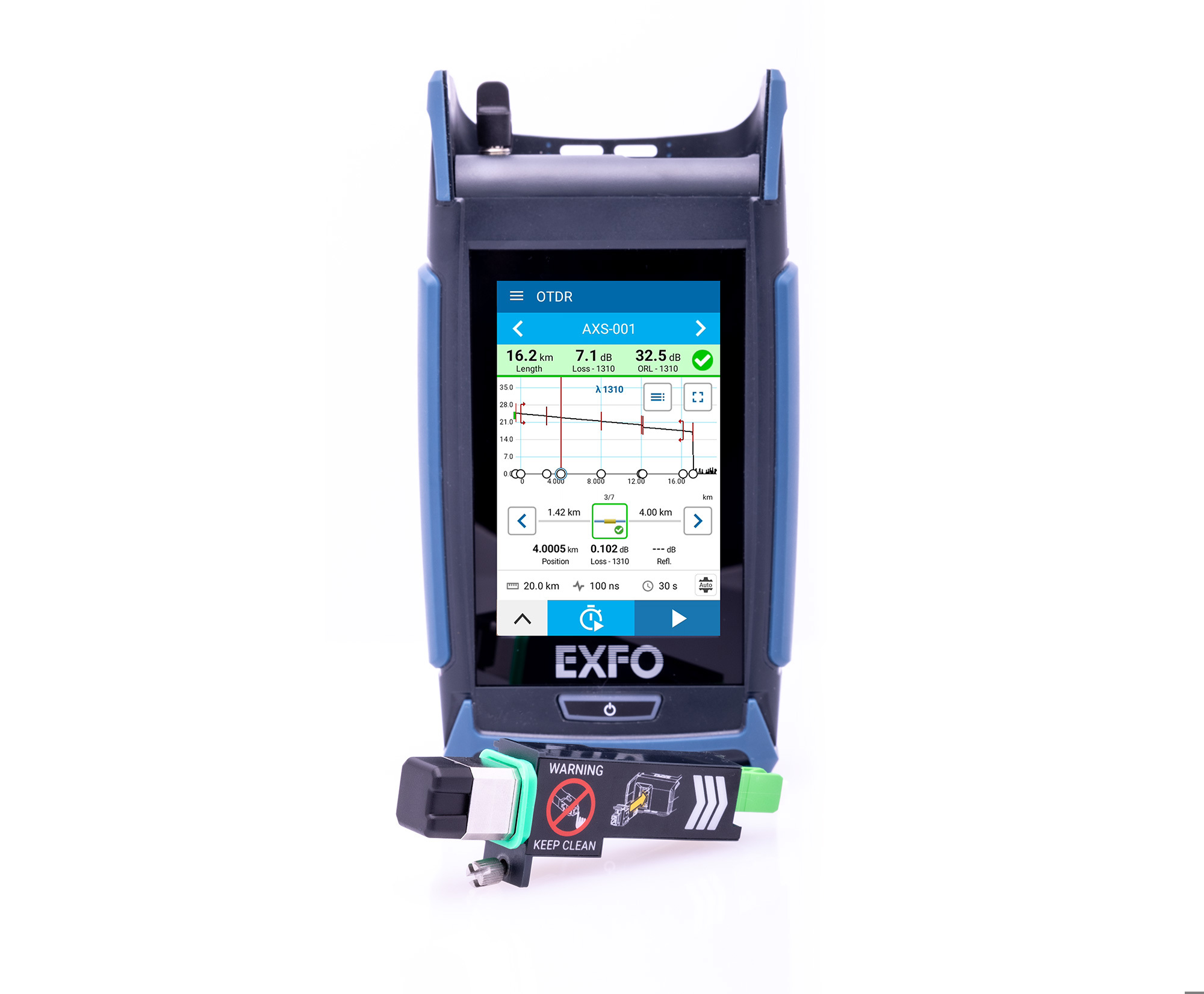 Advanced Fiber Testing with AXS-130 compact OTDR | EXFO