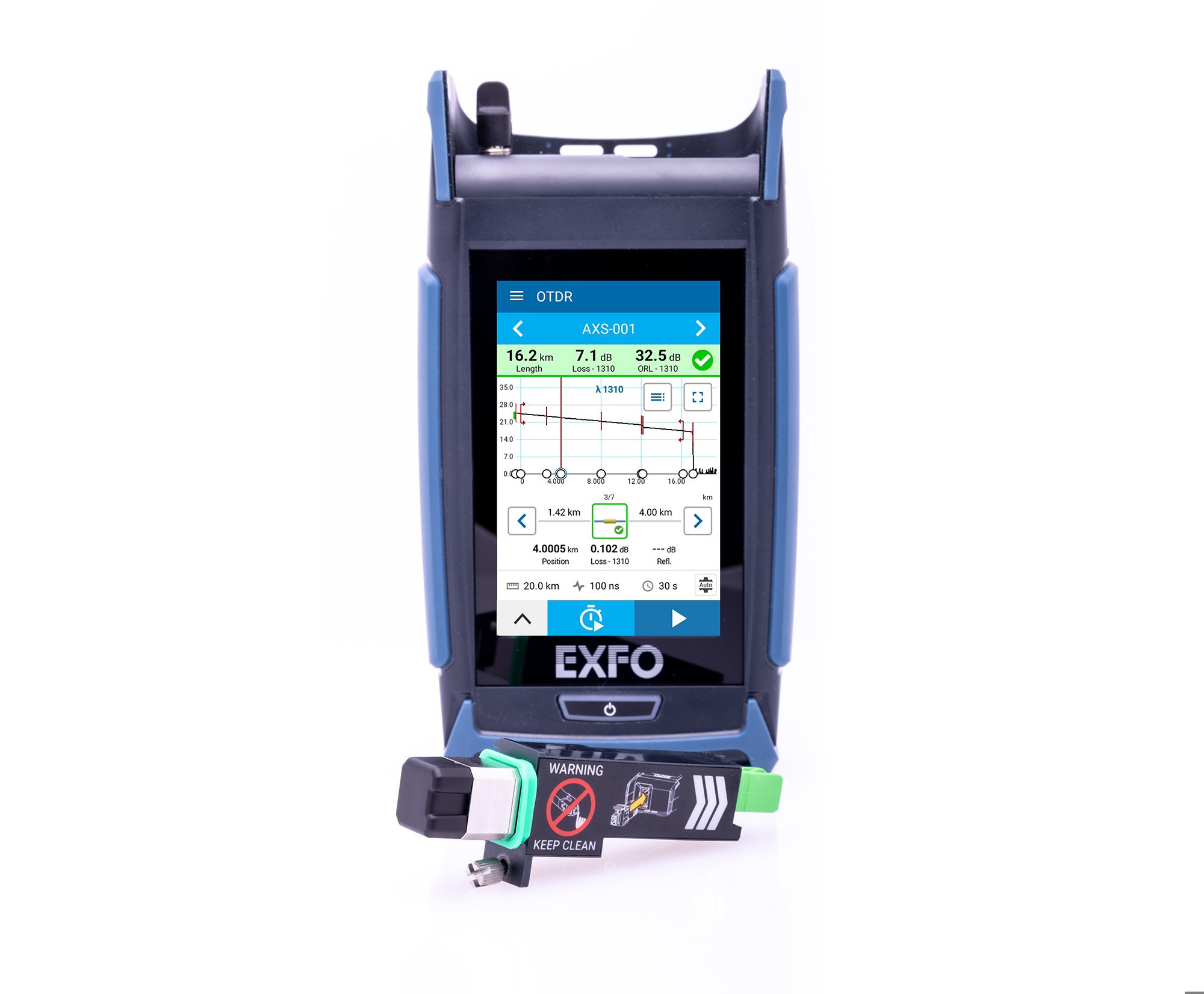 Advanced Fiber Testing with AXS-120 compact OTDR | EXFO