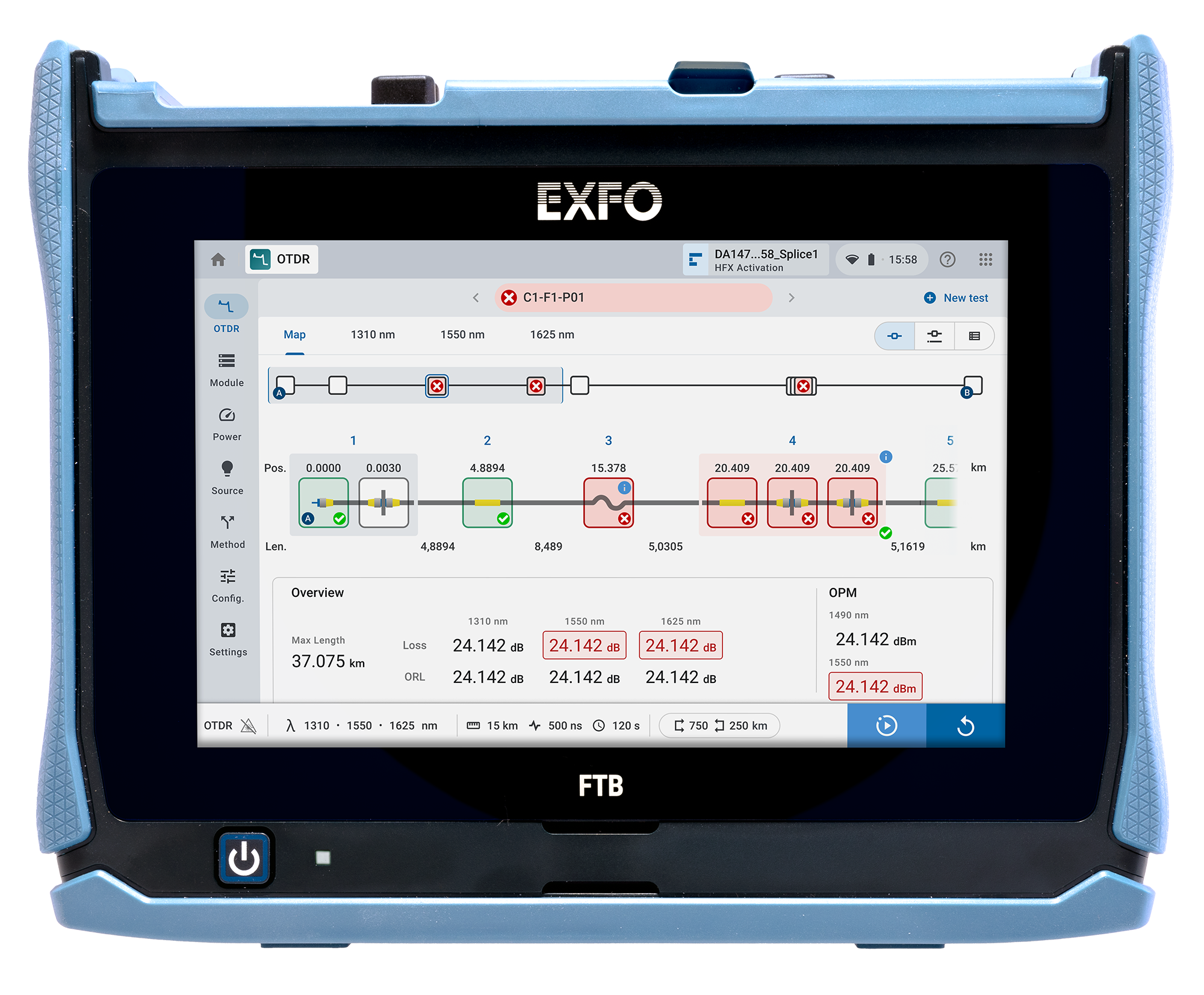 FTB Lite 735D | connected metro/PON FTTx/MDU OTDR | EXFO