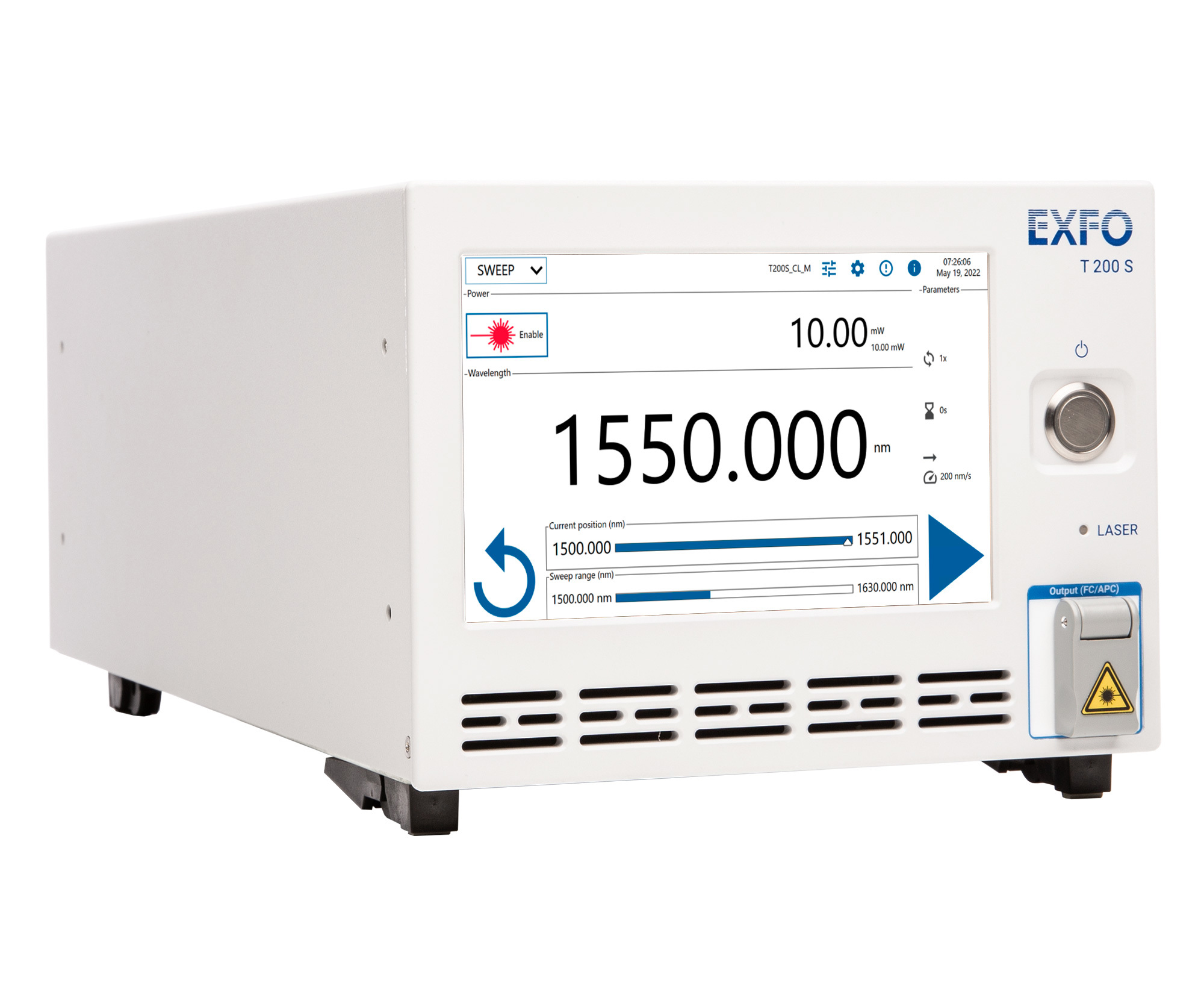 T200S | High-power continuously tunable laser | EXFO
