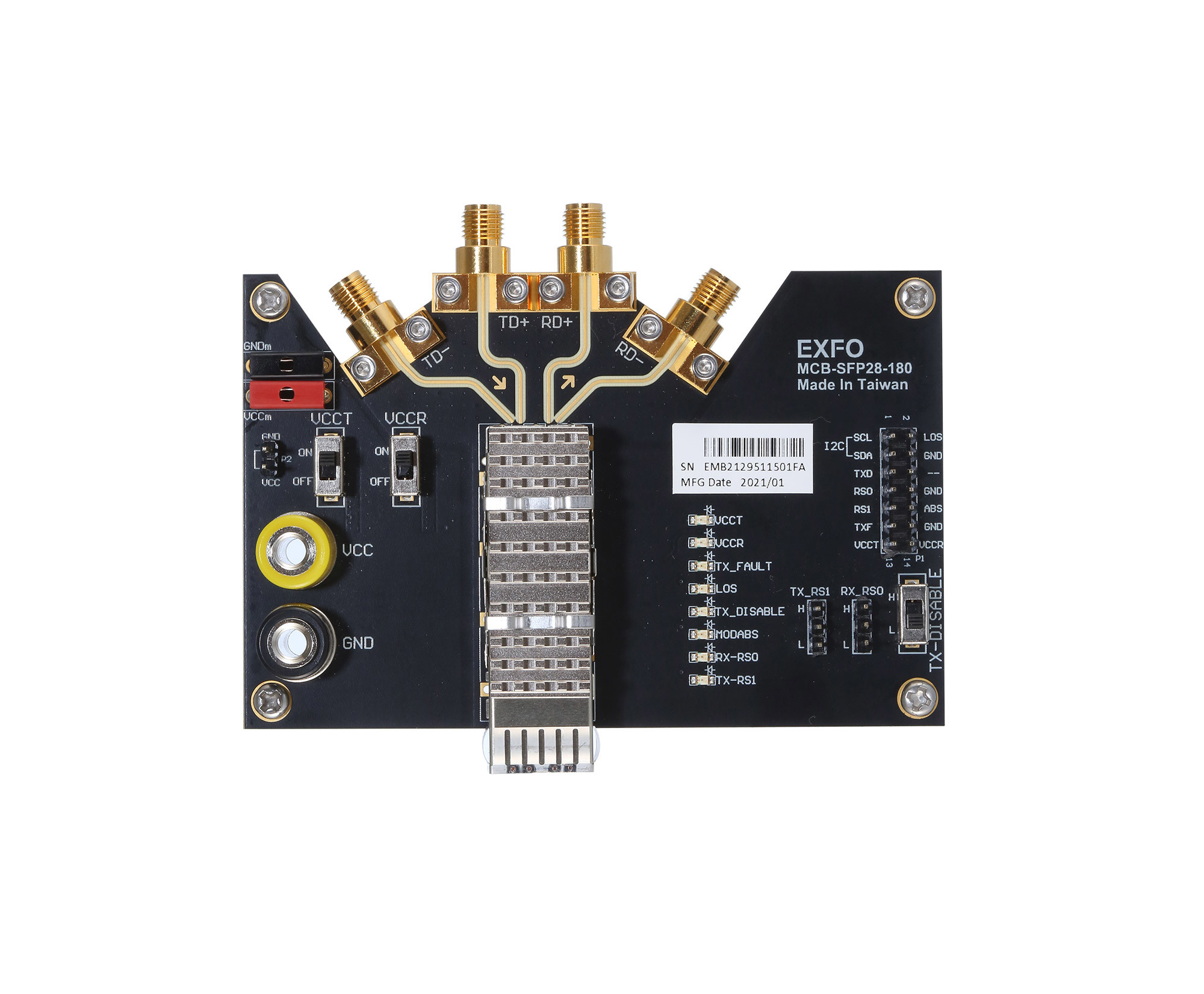 MCB – Module Compliance Board | Optical transceivers | EXFO