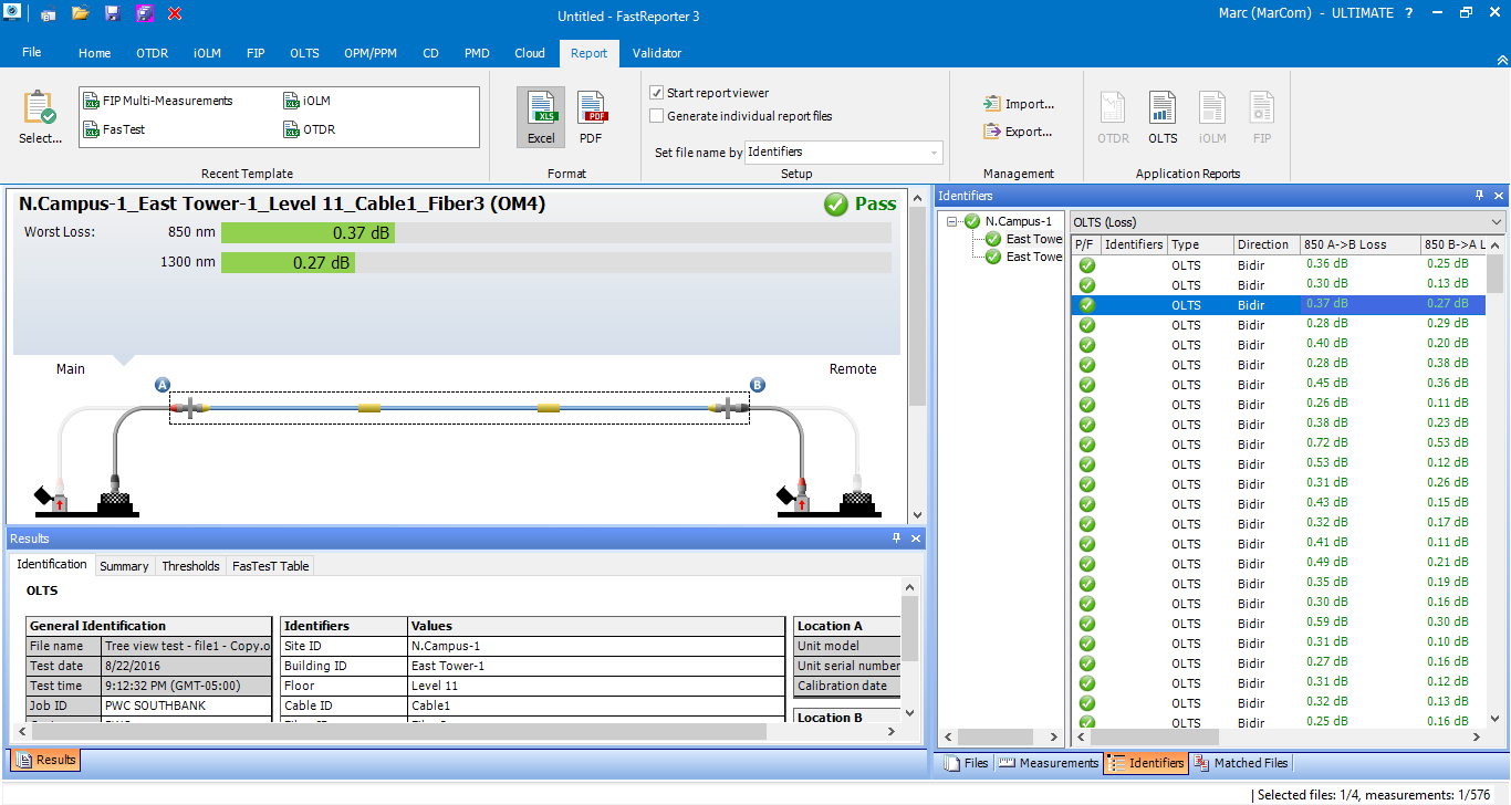 FastReporter | Data Post-Processing | Bidirectional Analysis