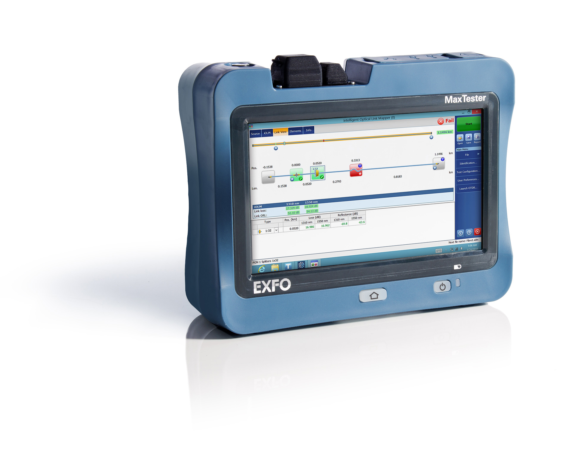 iOLM | Link Characterization | Optical Fiber Testing | OTDR Trace ...