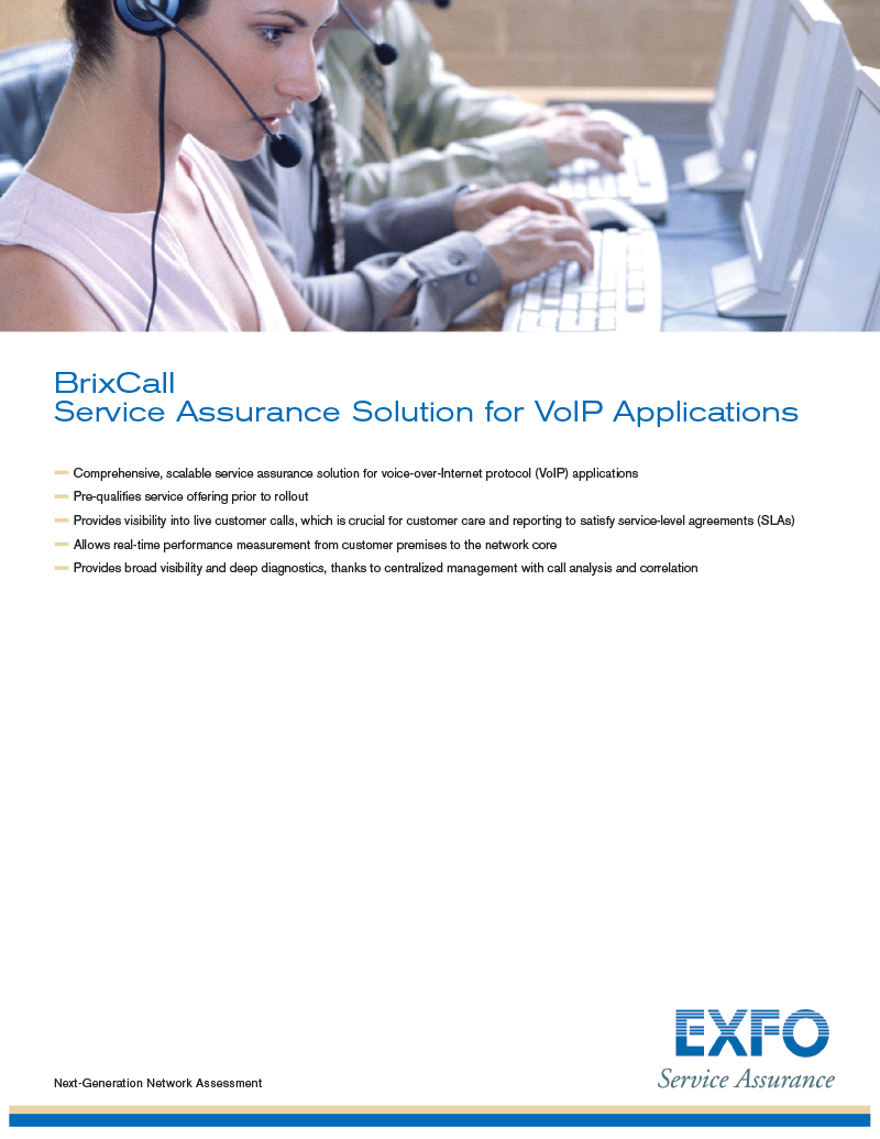 EXFO Call VoIP Service Assurance Solution | Success story | EXFO